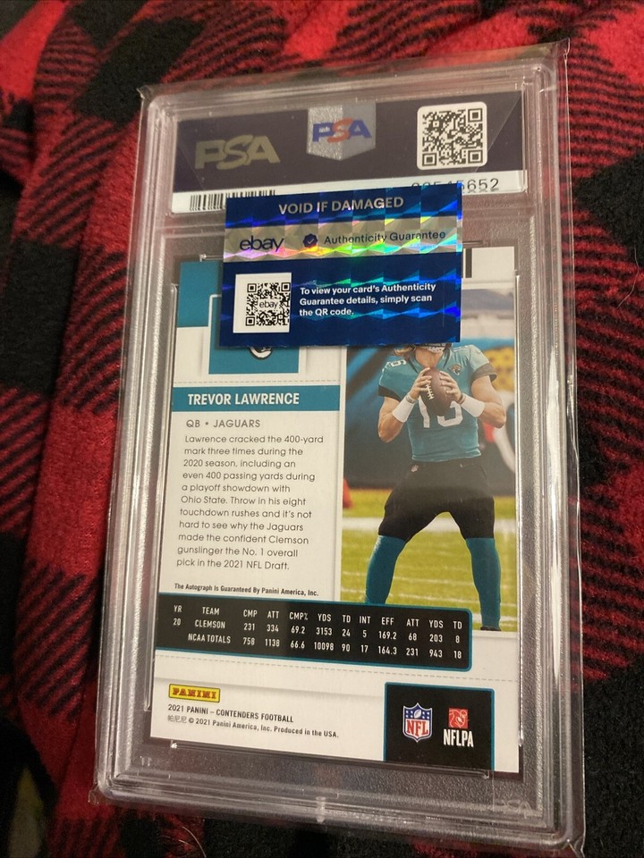 2021 Panini Contenders - Rookie Ticket RPS #101 Trevor Lawrence (AU, RC ...