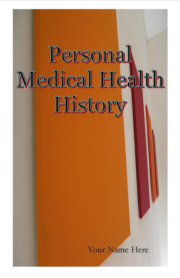 Personal Medical Health History Record Book Organizer Personalized Free ...