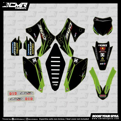 Set Graphic Stickers IN Crystal for Kawasaki Kxf KX F 250 450 2009 2010 ...