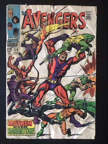 Avengers #55 first printing 1963 1968 Marvel Comic 1st Ultron FR | eBay