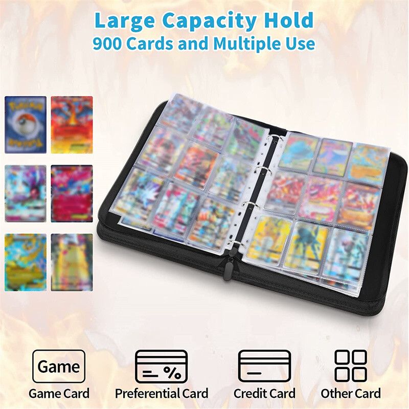 XXXL Sammelalbum für 400/900 Pokemon Karten 4-/9- Pocket Sammelmappe ...