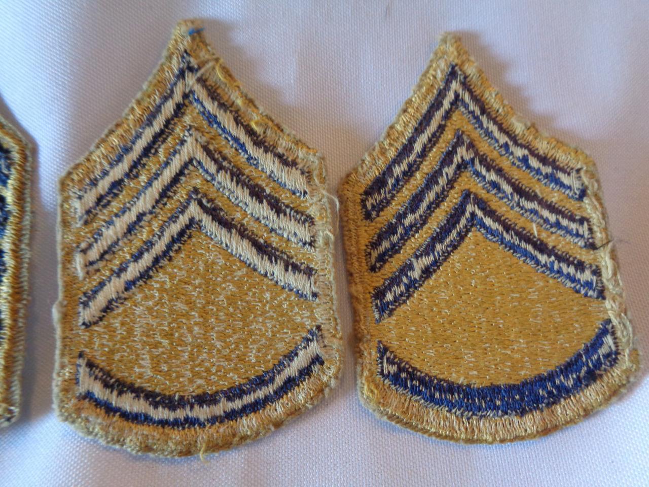 SIX 1948-51 KOREAN WAR ERA US ARMY COMBAT ENLISTED RANK INSIGNIA - FREE ...