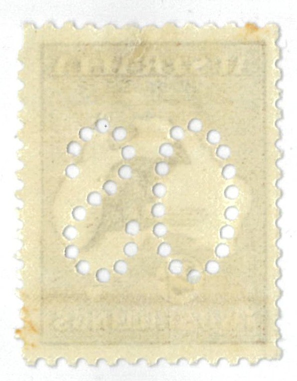 Australia Kangaroo 1st WMK 2/- Stamp Brown Perf Large OS SG O11 MLH # ...