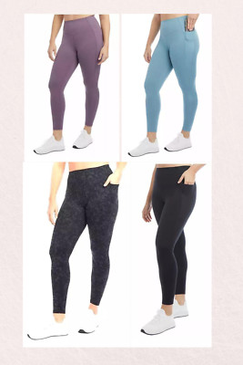 Danskin Contour High Waist Leggings Pants Side Pockets 25" Inseam XS ...