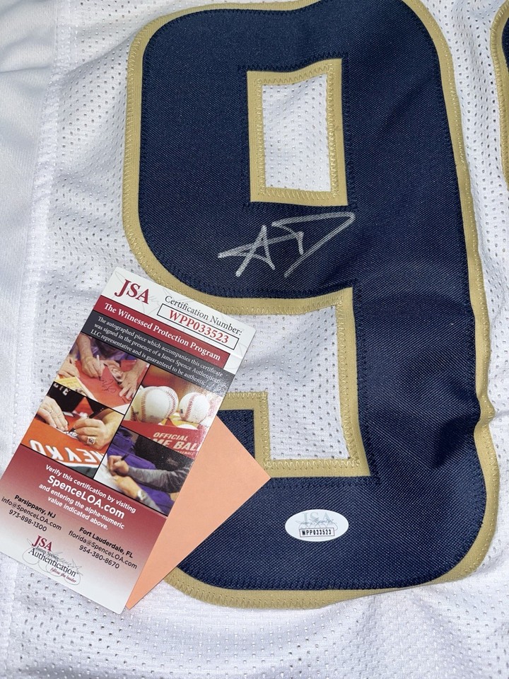 AARON DONALD Signed Autographed LOS ANGELES RAMS Custom Jersey SZ XL ...