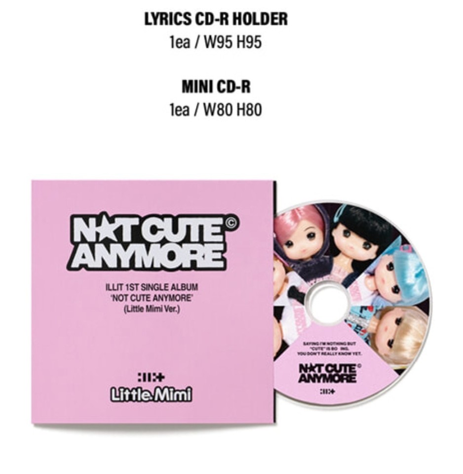 ILLIT Single Album 1st : NOT CUTE ANYMORE [Little Mini Ver.] LITTLE ...