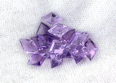 ONE 8.5mm x 5.5mm Custom Cut Kite Natural Amethyst Gem Stone Gemstone ...