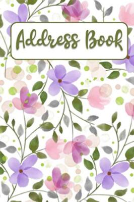 Address Book: Purse Size Floral Address Book Journal with Tabs for ...