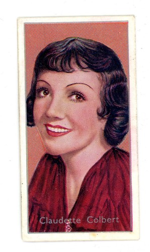 Claudette Colbert 30 Carreras Film Stars 1934 F Desmond Series Of 50 ...