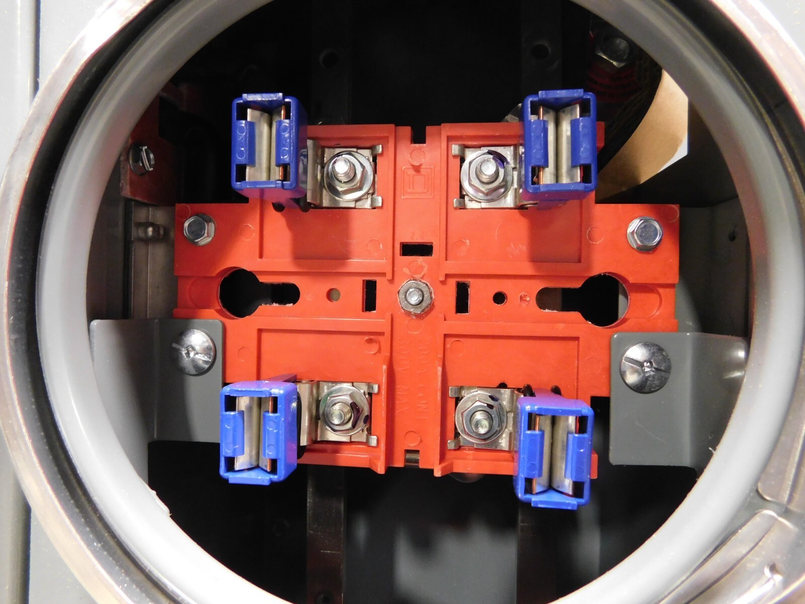 Square D 4-Gang Modular Meter Pak 800A/125 Amp 1ph Ring-Type Socket 4 ...