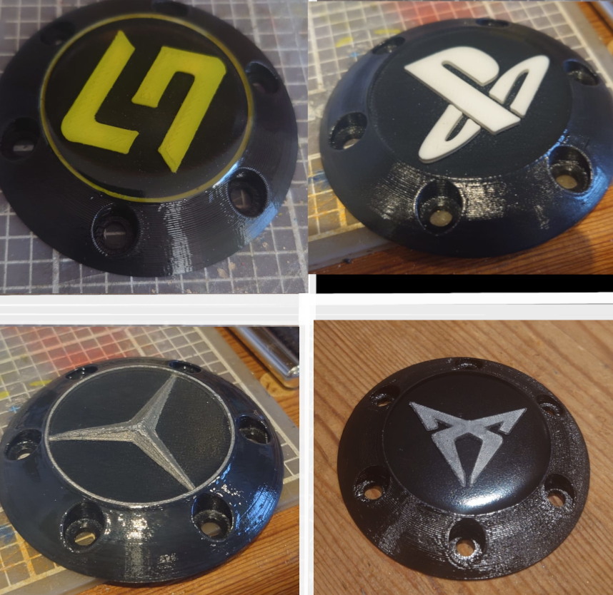 Logitech G27, G29, G920, G923 Custom Faceplate/Centre Cap Logo-Ask 4 ...