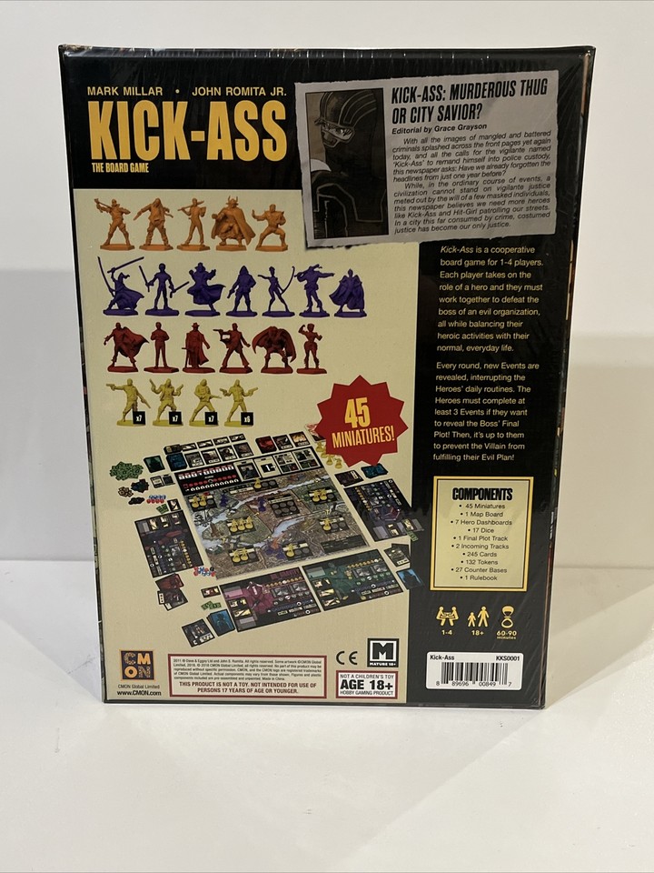 Kick-Ass Board Game CMON NEW & SEALED - S 801390116582| eBay