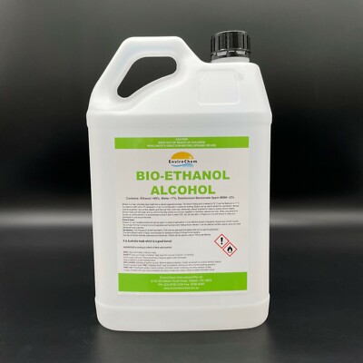 99% Bio-Ethanol Alcohol, 5 Litres, Ethyl Alcohol - Made in Australia ...