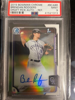 brendan rodgers 2015 bowman chrome 1st draft pic autograph | eBay