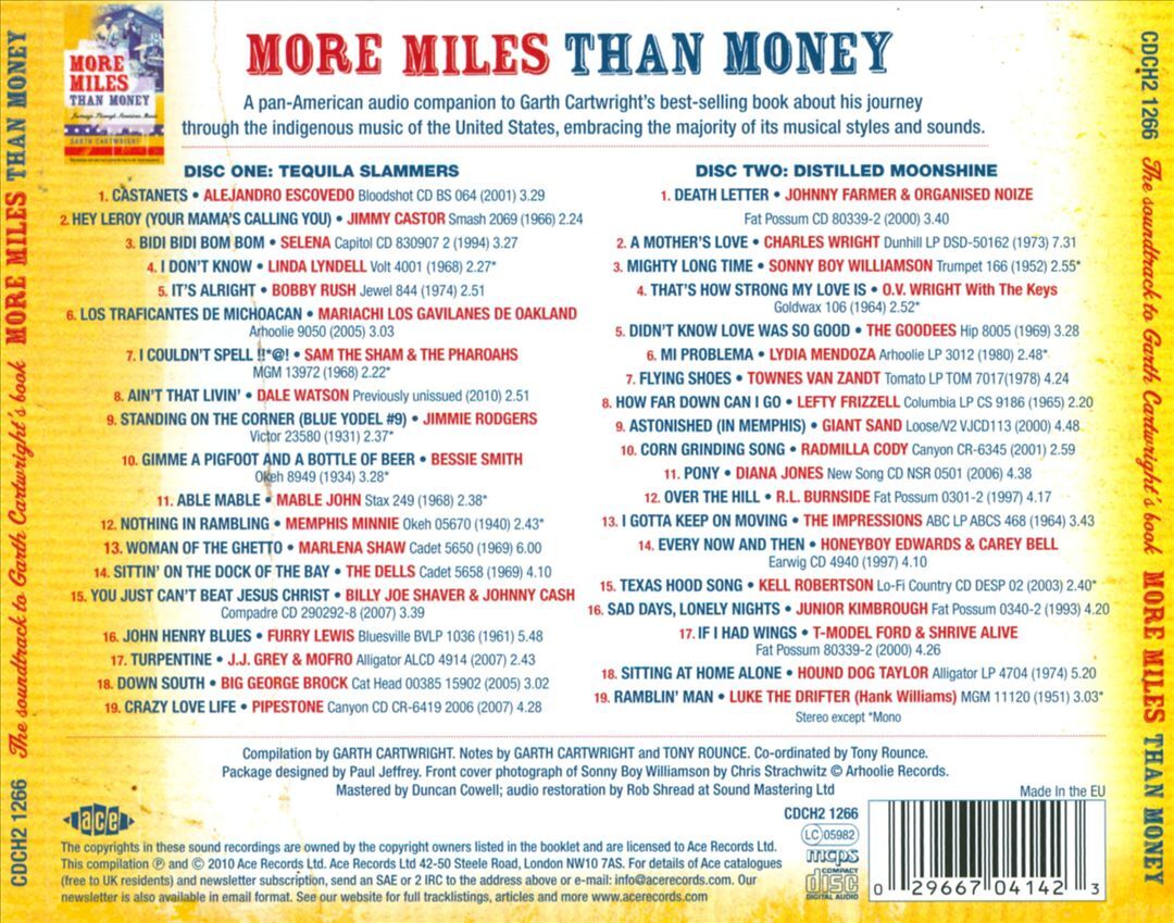 VARIOUS ARTISTS SOUNDTRACK TO GARTH CARTWRIGHT'S BOOK: MORE MILES THAN ...