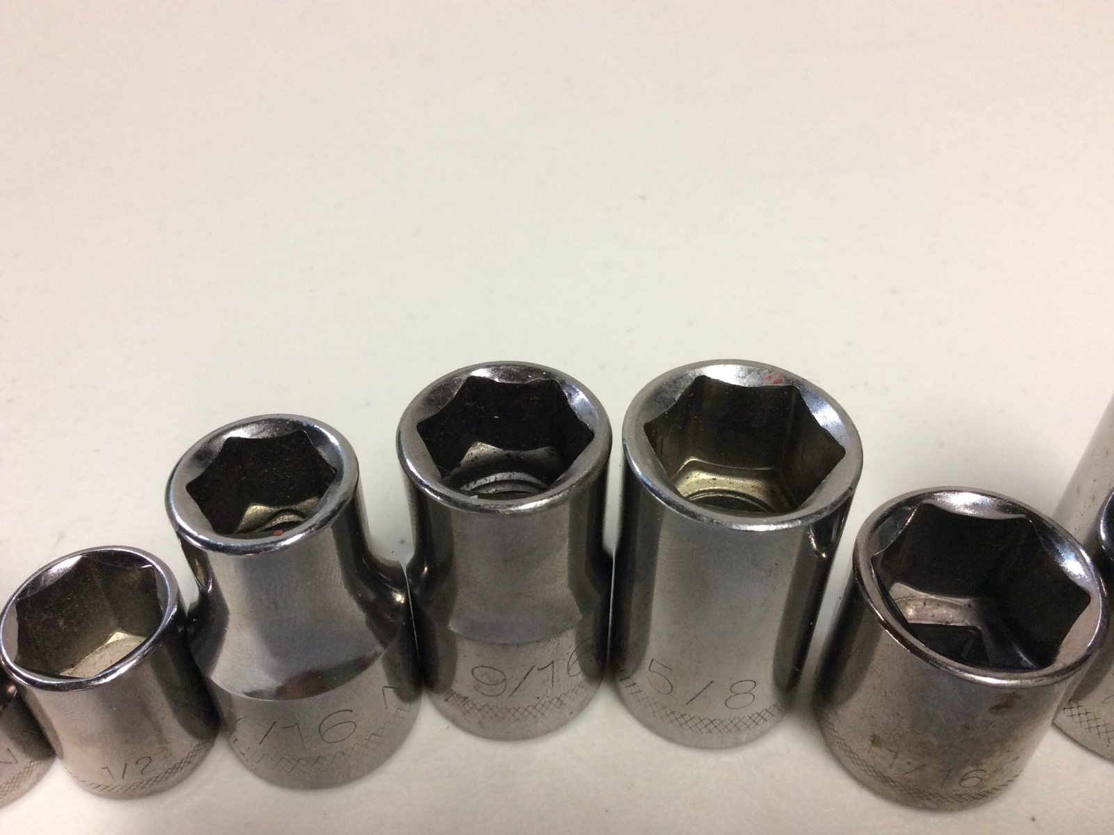 LOT OF 12 NAPA TOOLS 1/4 3/8 & 1/2 DRIVE SAE 6 POINT SOCKETS USA | eBay