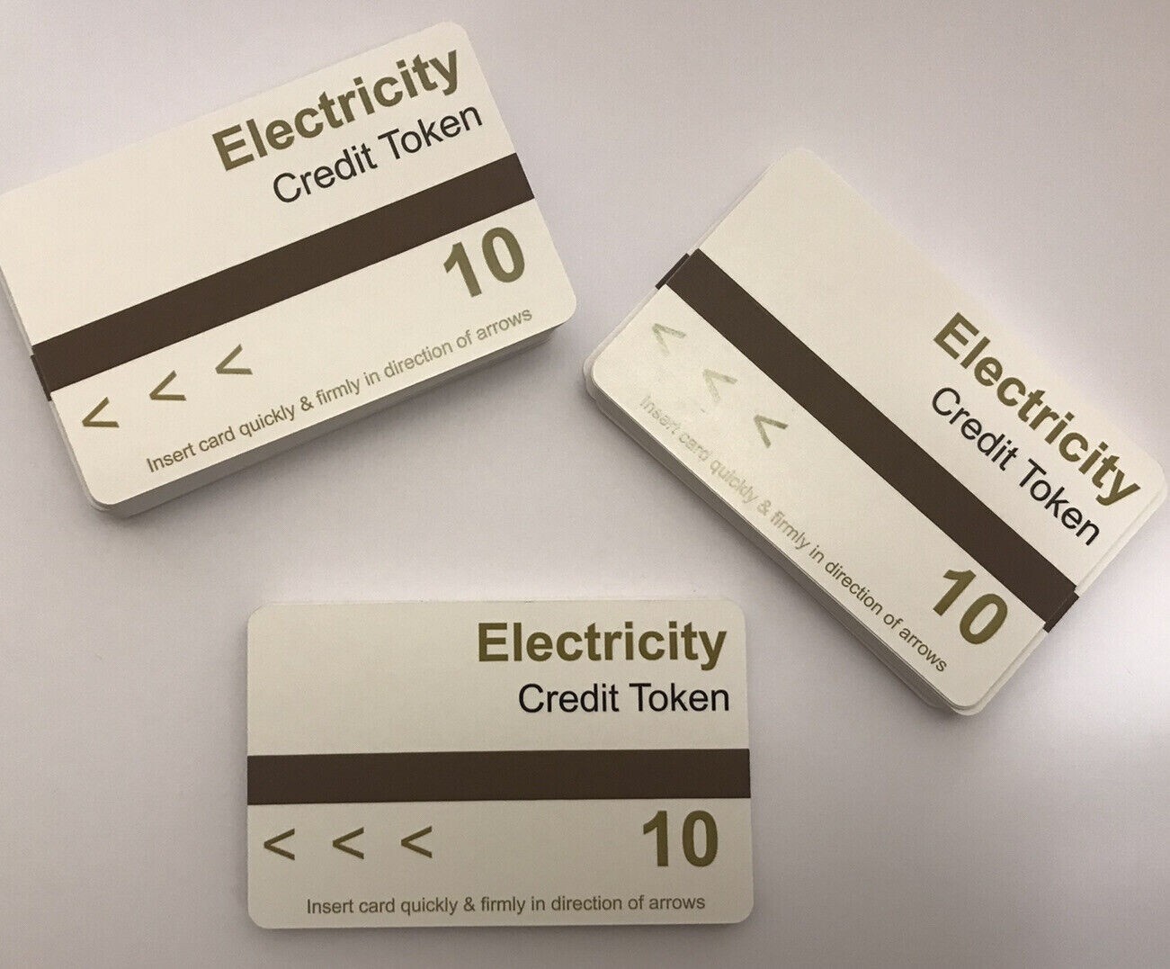 40 X Electric Meter Card Tokens 40x£10 £400value Code A | eBay