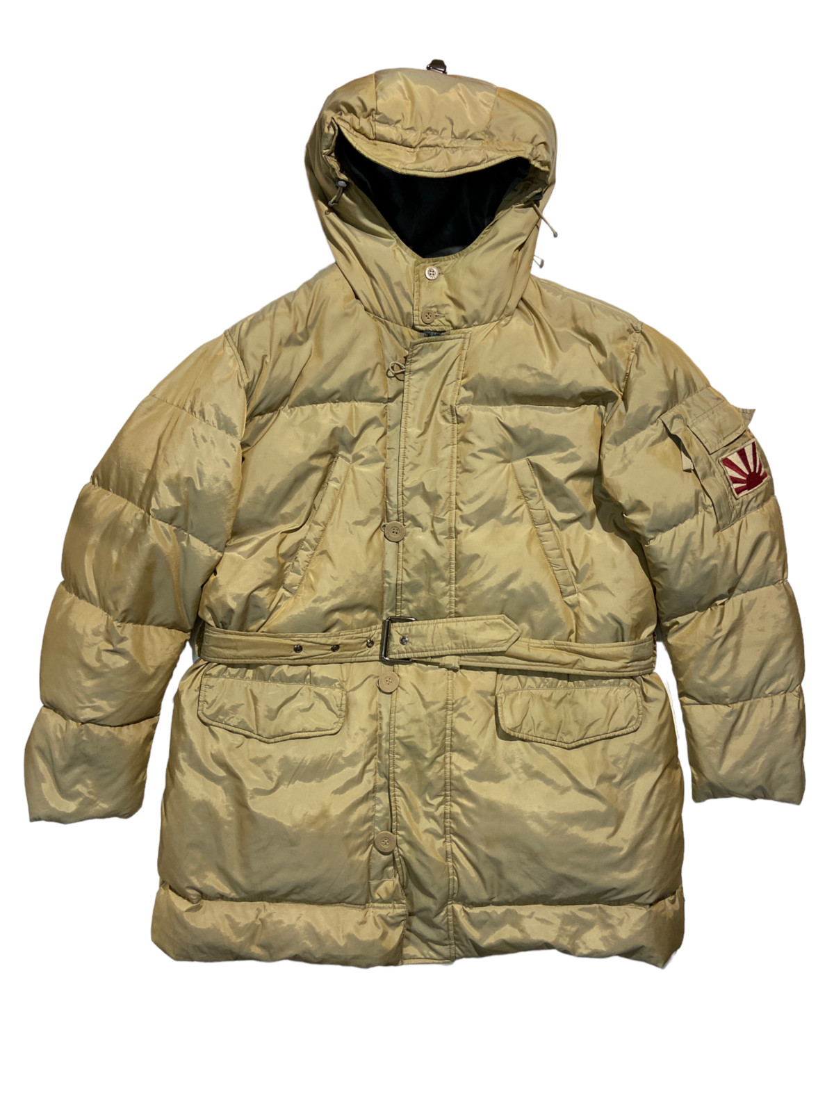 Men`s KEJO Down Jacket Puffer Long Brown Size XXL - Gem