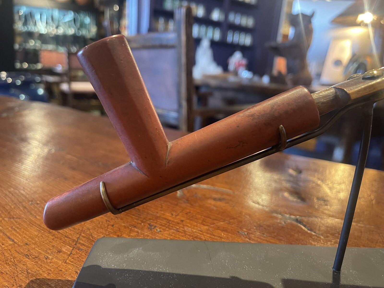 Antique Circa 1870's Rare Plains Indian Catlinite Pipe Stone Pipe and Wood Stem | eBay