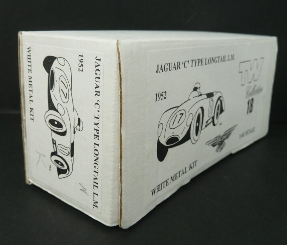 TREVOR WRIGHT TW MODELS #18 JAGUAR C TYPE LONGTAIL 1952 WHITE METAL KIT ...