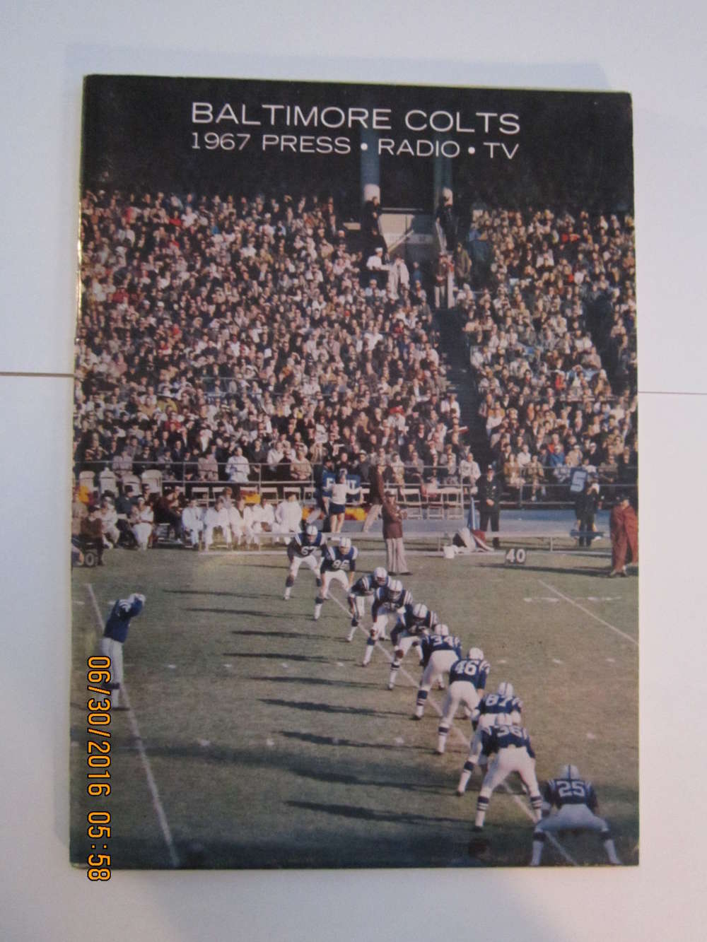 1968 Baltimore colts Press Media Guide em | eBay