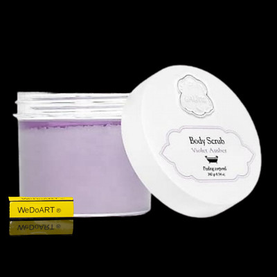 Laline body scrub Violet Amber 240g - 8.54oz **FREE WORLDWIDE SHIPPING ...