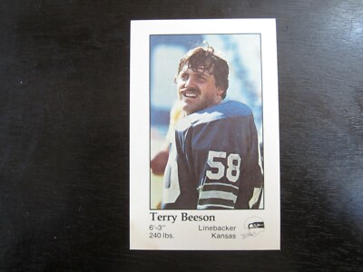 1979 Terry Beeson Seattle Seahawks Police Card | eBay