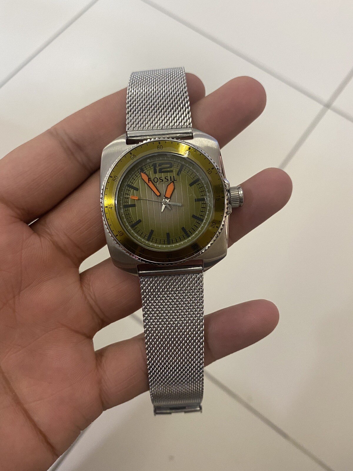 Fossil BQ1125 Flynn Stainless Steel Chronograph Men's Watch - Silver ...