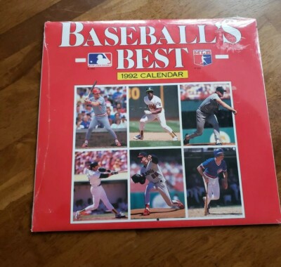 BASEBALL’S BEST 1992 PHOTO WALL CALENDAR MLB New | eBay