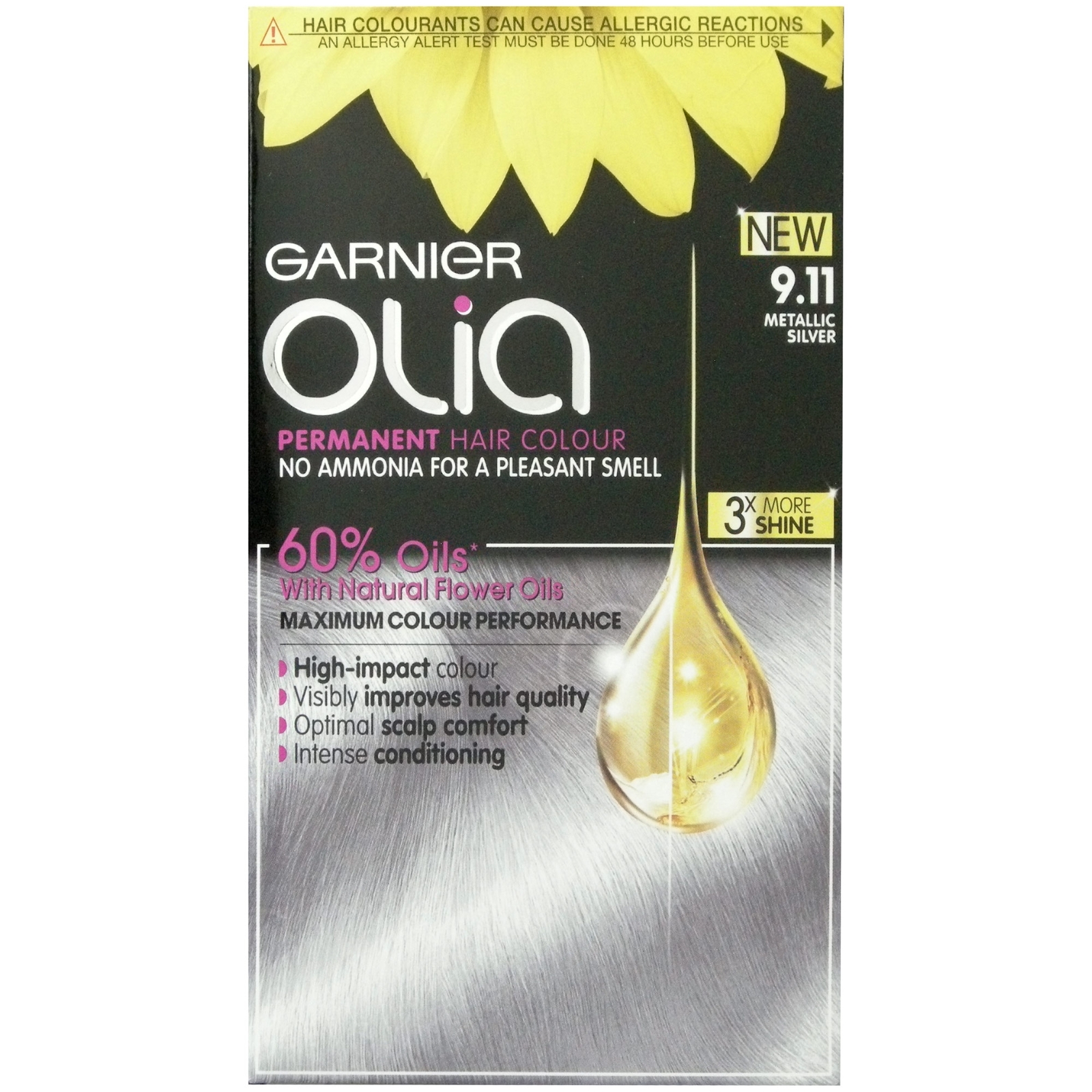 Garnier Olia 9.11 Metallic Silver Permanent Hair Dye | eBay