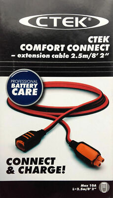 CTEK 56304 Extension Cable 2.5m 8'2" 56-304 max10A Comfort Connect ...