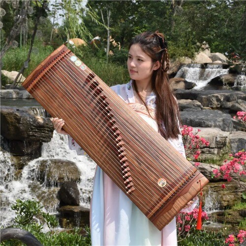 100cmGuzheng 21 Strings Zither Professional Playing Chinese Musical ...