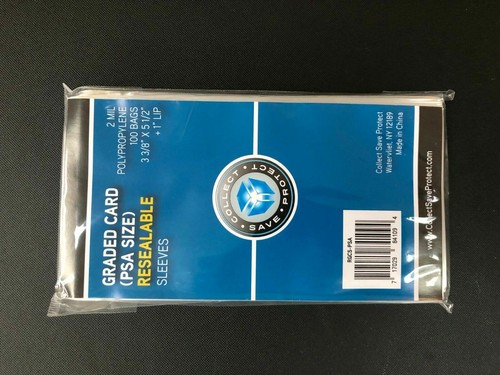 PSA Sleeves Graded Card Sleeves 100 Perfect Snug Fit for PSA Slabs ...
