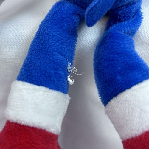 Sonic The Hedgehog 12" Plush (Vintage?) Eyebrows, Buckle, Stitched Eyes ...