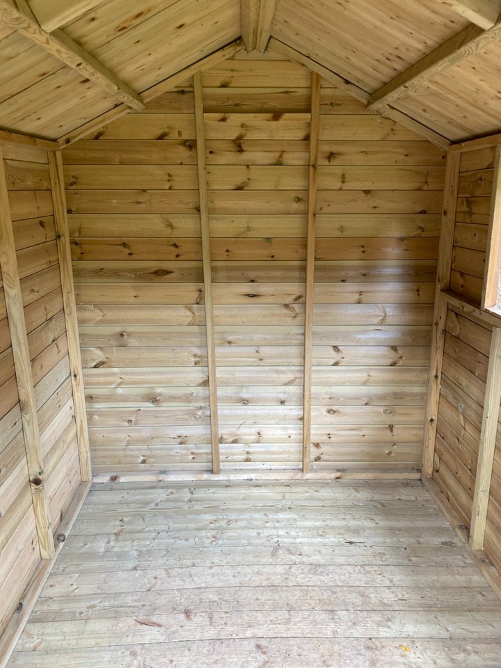 Viking garden shed 8'x6' wood | eBay UK