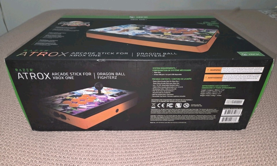 DRAGON BALL FIGHTERZ RAZER ATROX ARCADE STICK - XBOX ONE & PC New ...