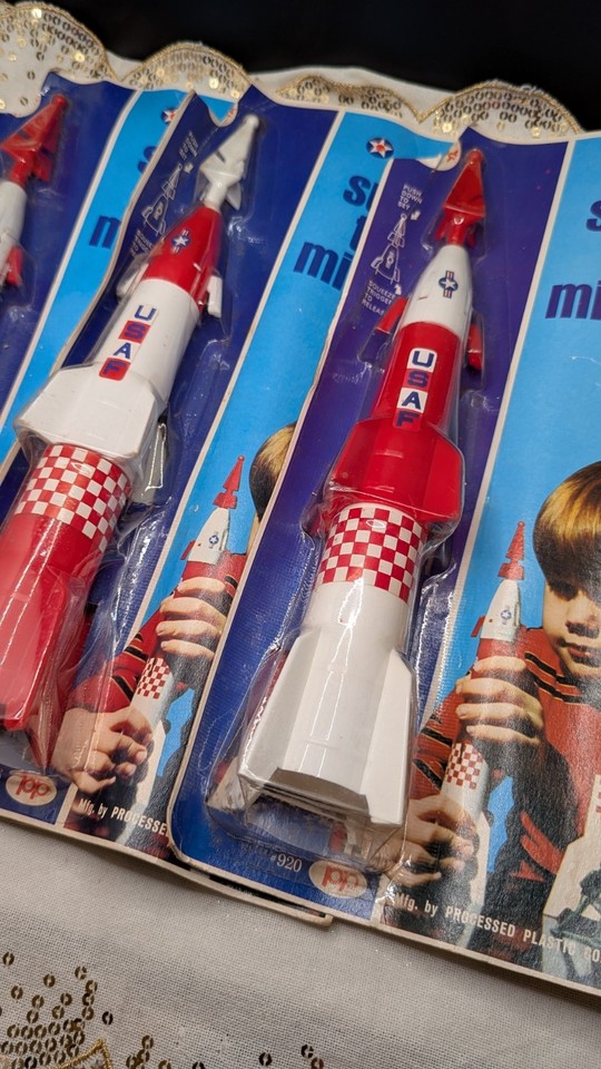 3 NOS Processed Plastics USAF Surface To Air Missile Spring Loaded ...