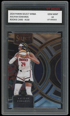 Aaliyah Edwards RC 2024 Panini Select WNBA 1st Graded 10 Rookie Card ...