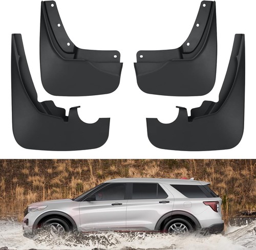 4Pcs Black Front & Rear Mud Flaps Splash Guards Set Fit For 2023+ Ford ...