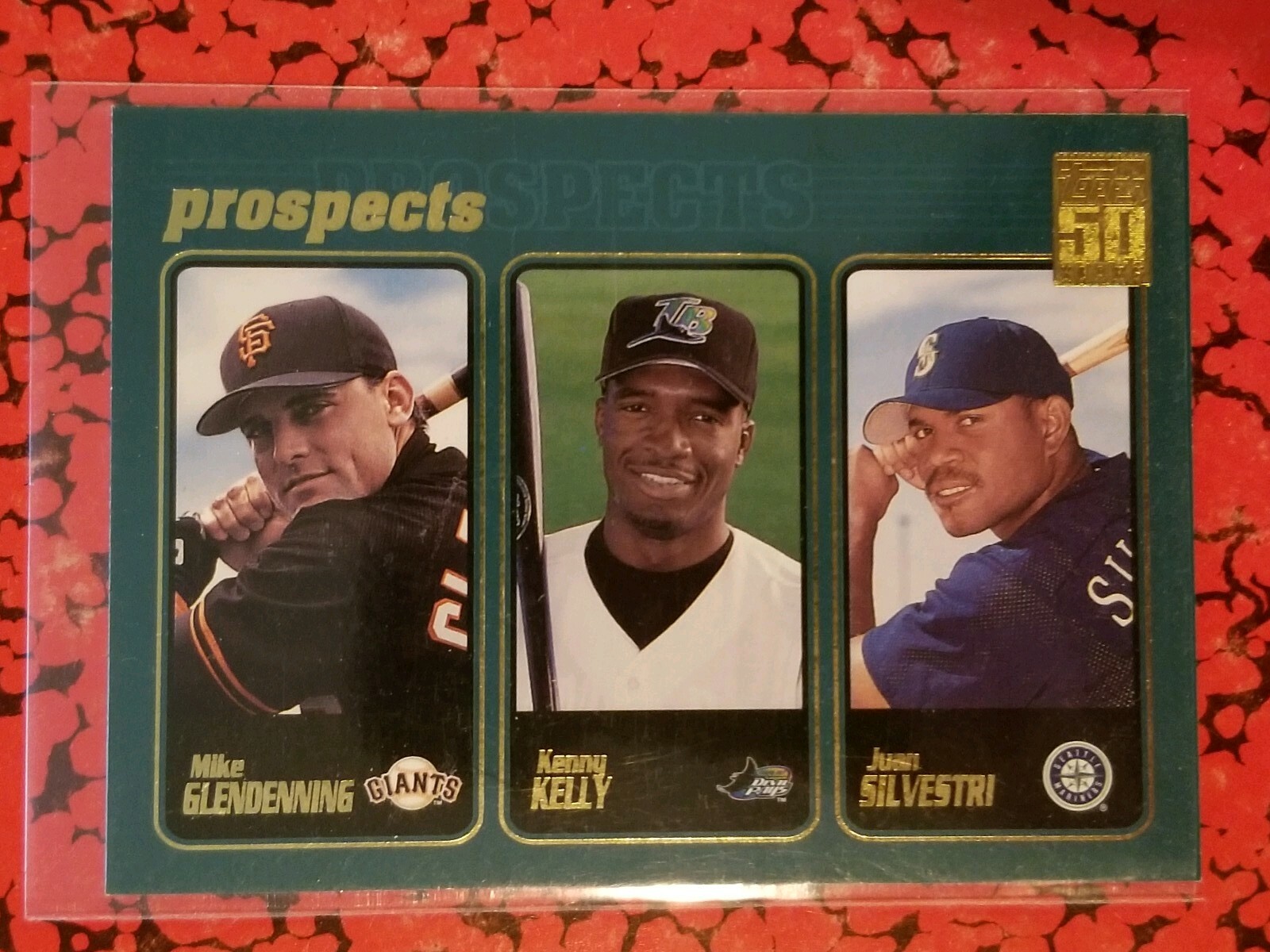 2000 Topps #368 Prospects Mike Glendenning/Kenny Kelly/Juan Silvestri ...