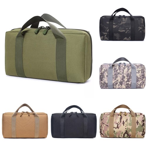 Tactical Pistol Gun Carry Bag Case Large Capacity Military Universal ...