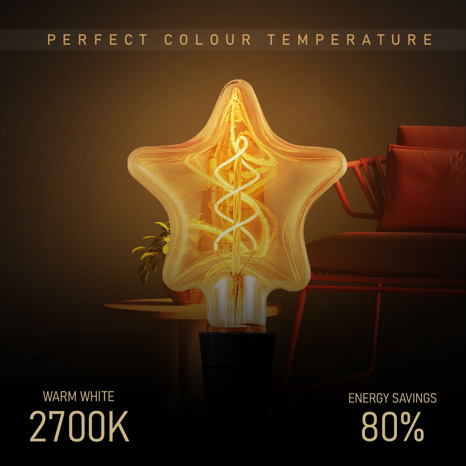 LEDSONE Vintage LED Bulb 4W Edison Style Spiral Filament Light Bulb E27 ...