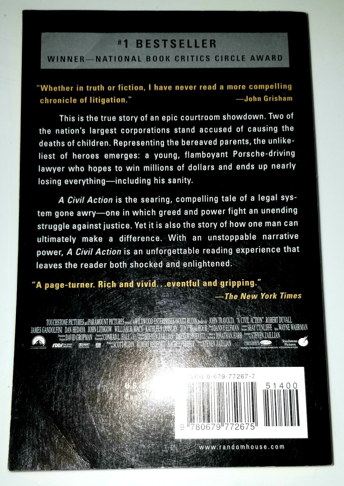 A Civil Action A Book by Jonathan Harr. Movie Tie-In Book | eBay