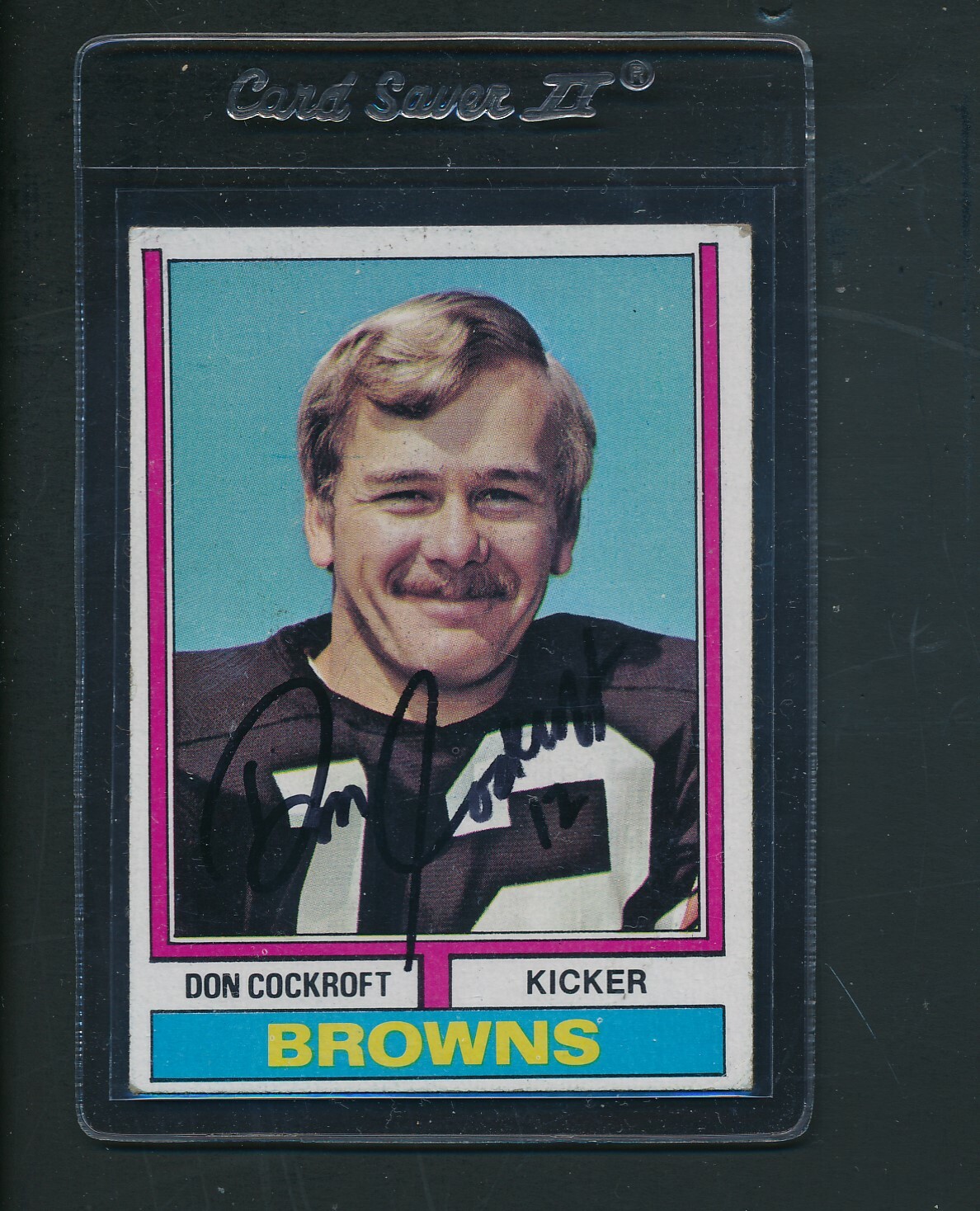 1974 Topps #159 Don Cockroft Browns Signed Auto *A7694 | eBay