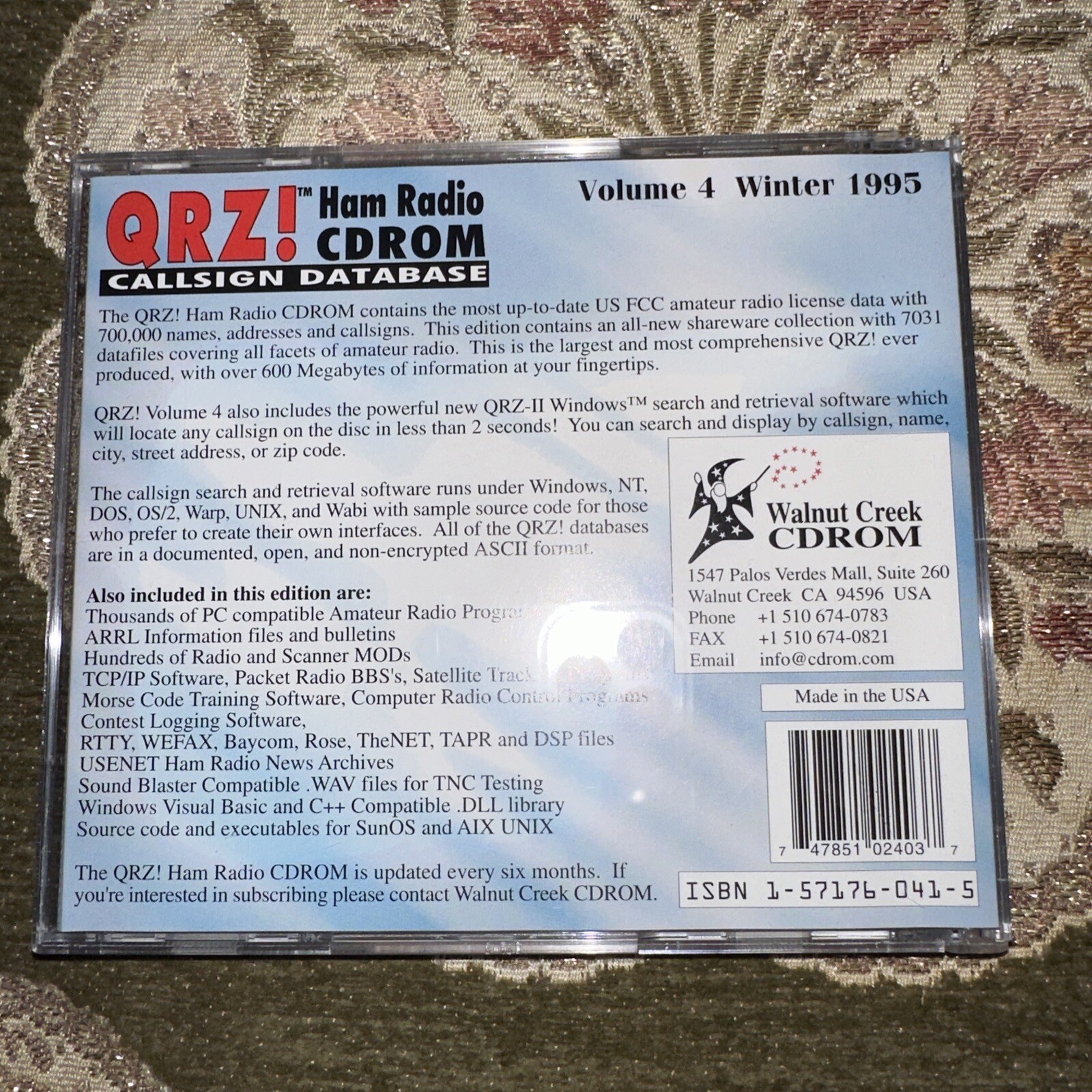 QRZ! Ham Radio CDROM- Excellent & Rare Callsign Database by AA7BQ | eBay