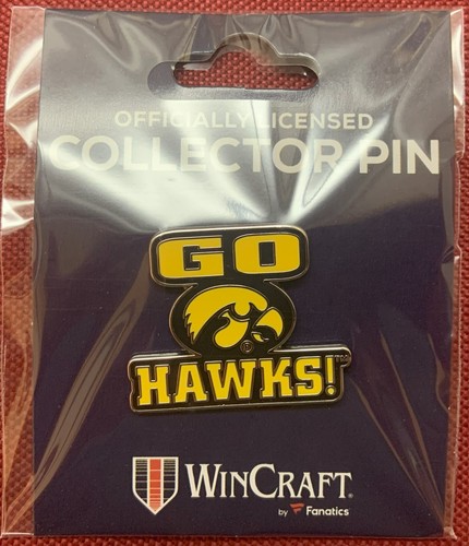 IOWA HAWKEYES GO HAWKS! LAPEL COLLECTOR PIN NEW | eBay