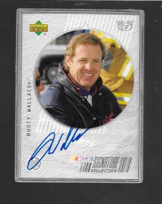 1999 Upper Deck Racing - RUSTY WALLACE - Signature Collection Autograph ...
