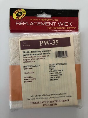 Pick-a-Wick Kerosene Heater Replacement Wick PW-35 | eBay