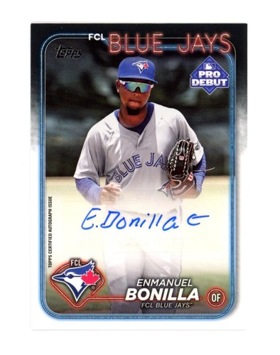 2024 Topps Pro Debut #PD-122 Enmanuel Bonilla AUTO Toronto Blue Jays | eBay