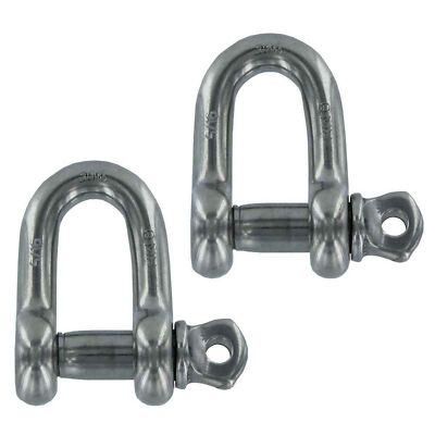 5/16" Screw Pin Chain Shackle Stainless Steel - 2 Pack | eBay